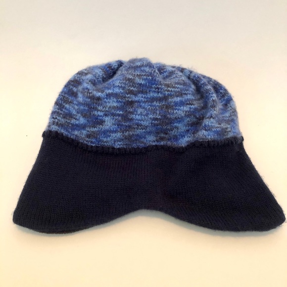 Nike | Accessories | Authentic Nike Girls Navy And Multi Blue Knit Cap ...